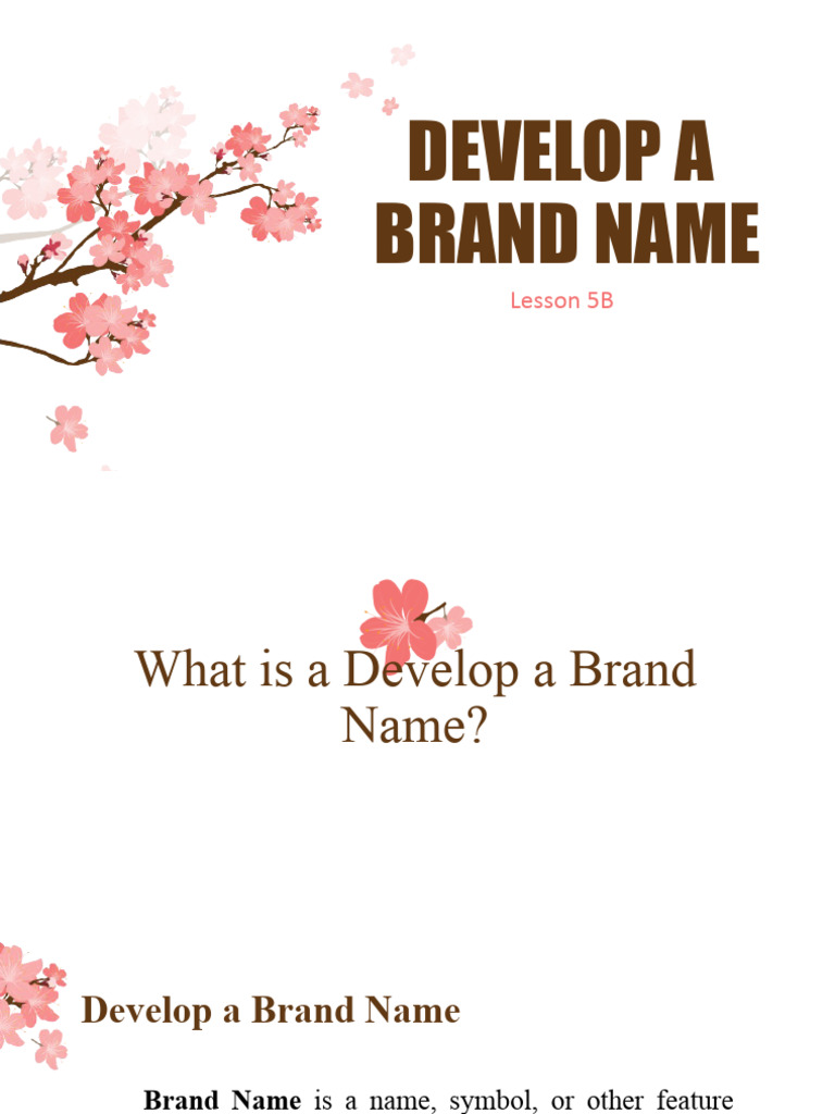 Lesson 5B ENTREP | PDF | Brand | Brand Management