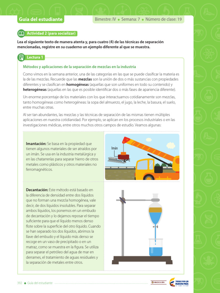 Metodos de Separacion de Mezclas | PDF | Mezcla | Líquidos