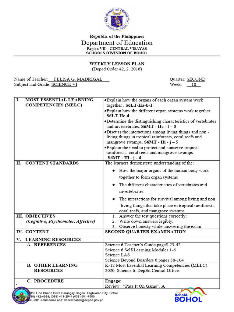 PLP Sci6 Q2 WK10 | PDF | Learning | Cognition