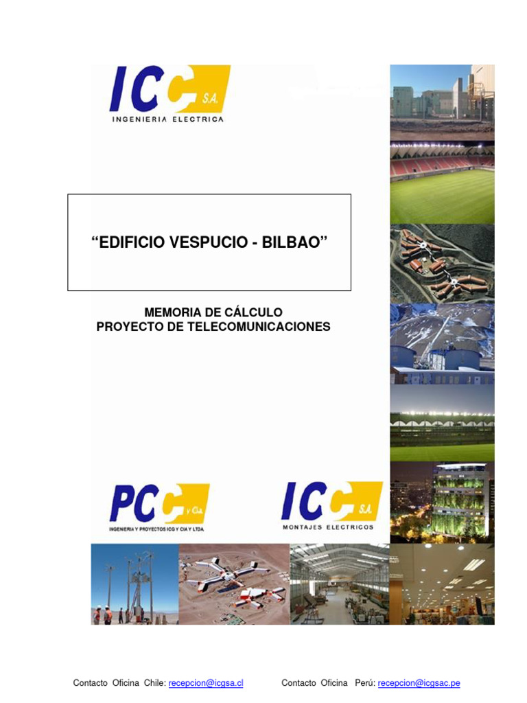 3446-MC-Rev.C Memoria de Cálculo Teleco. Edificio Vesp - Bilbao | PDF | Cable coaxial ...