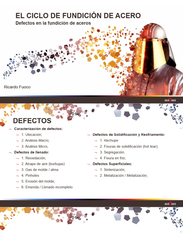 Defectos en la Fundición de Acero | PDF | Vapor de agua | Gases