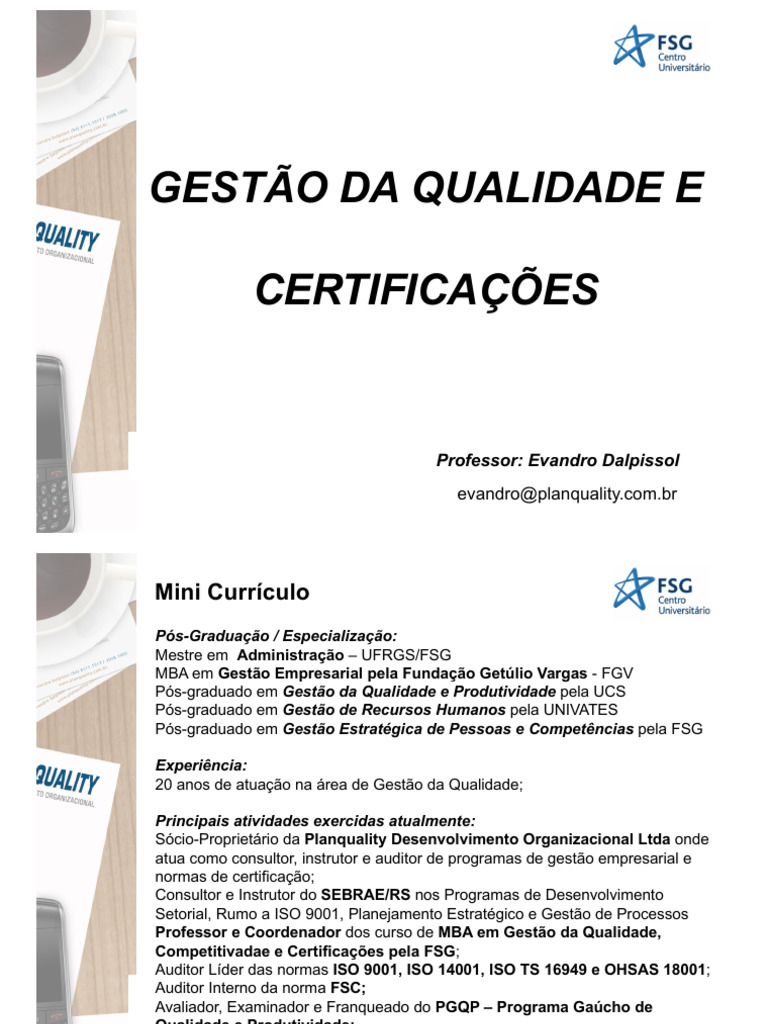 Gest Qua | PDF | Qualidade (negócios) | Japão