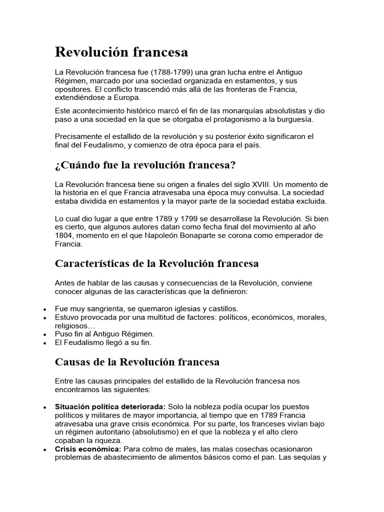 Rev Francesa | Descargar gratis PDF | revolución Francesa | Maximilien Robespierre