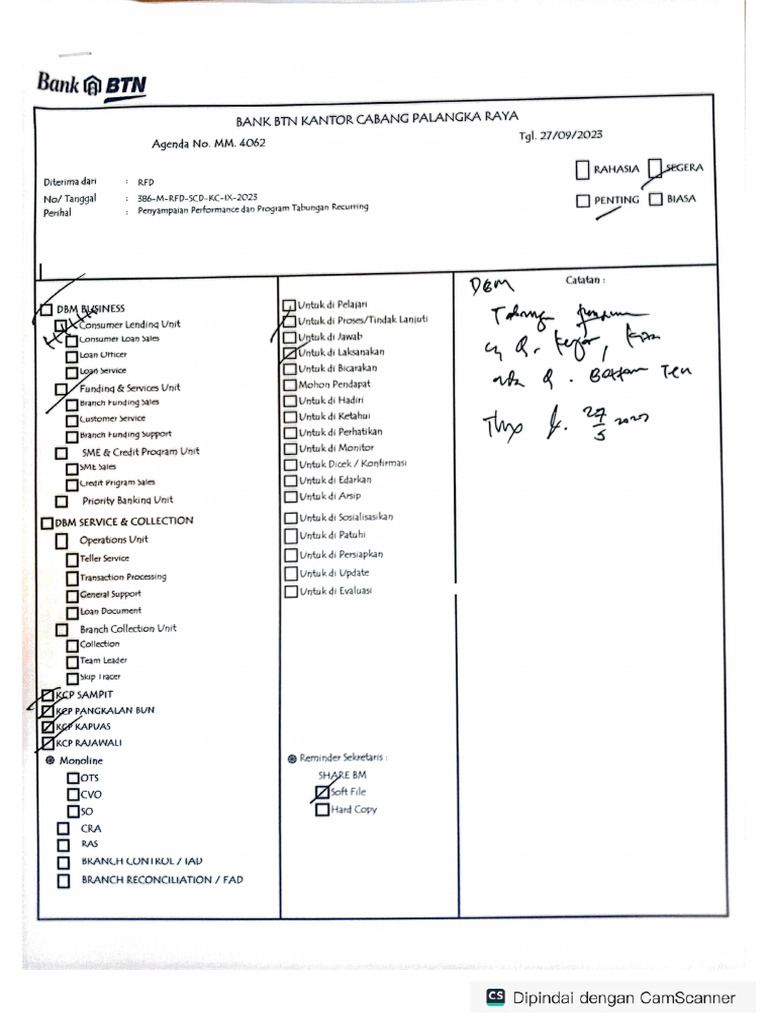 Disposisi RFD 386 | PDF