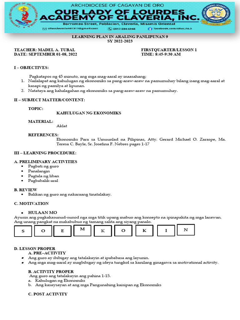 LP-AP9-1st To 4th Quarter | PDF