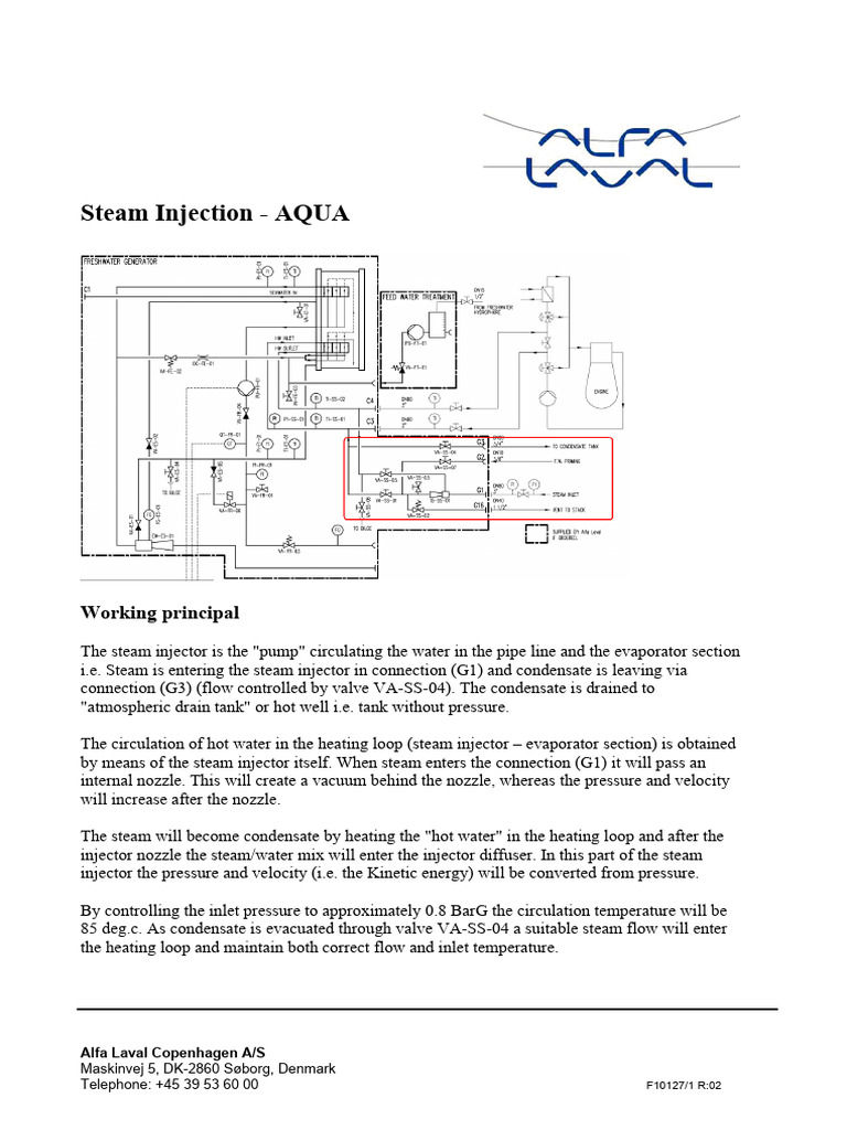 Steam Injection Working Principal & Operation Instruction AQUA | PDF
