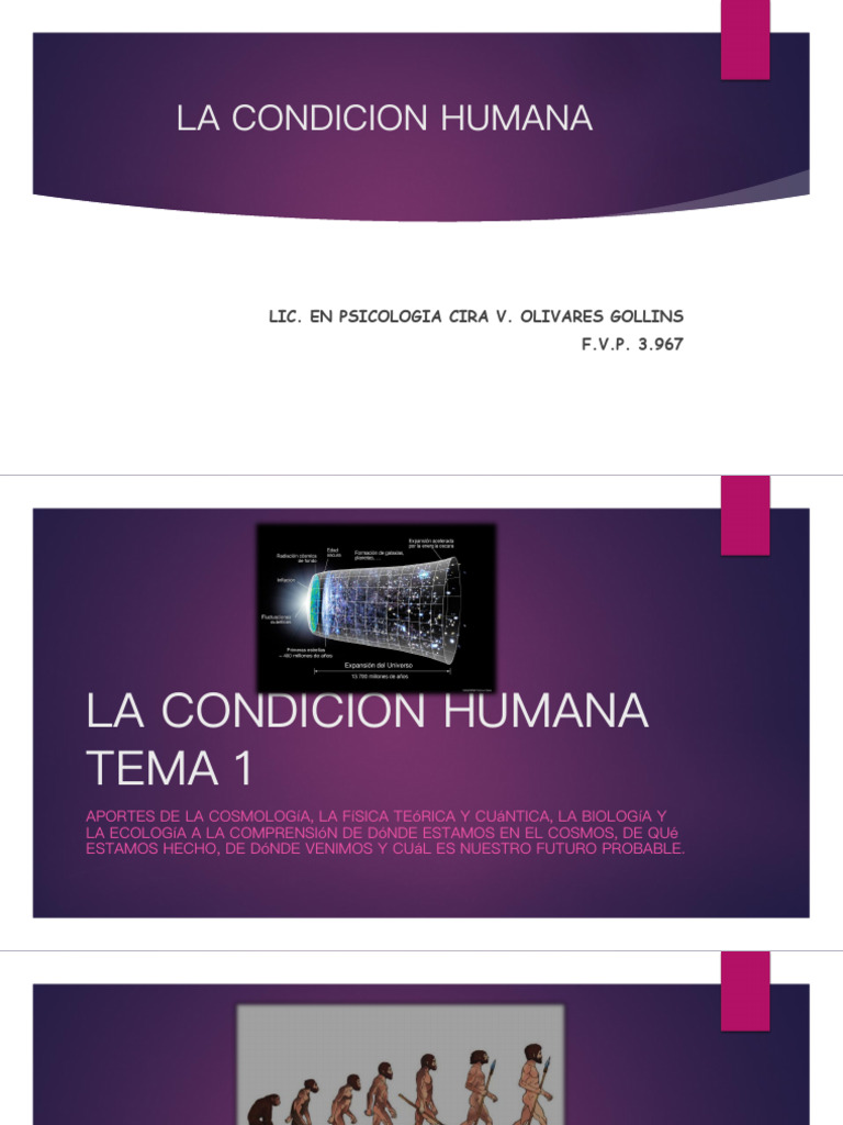 Tema 1 Condicion Humana | PDF | Humano | Comprensión