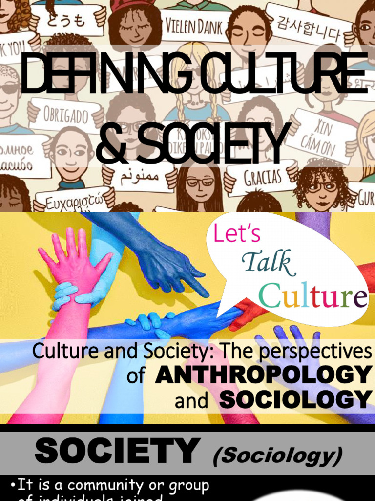 Defining Culture and Society | PDF | Cultural Heritage | Anthropology