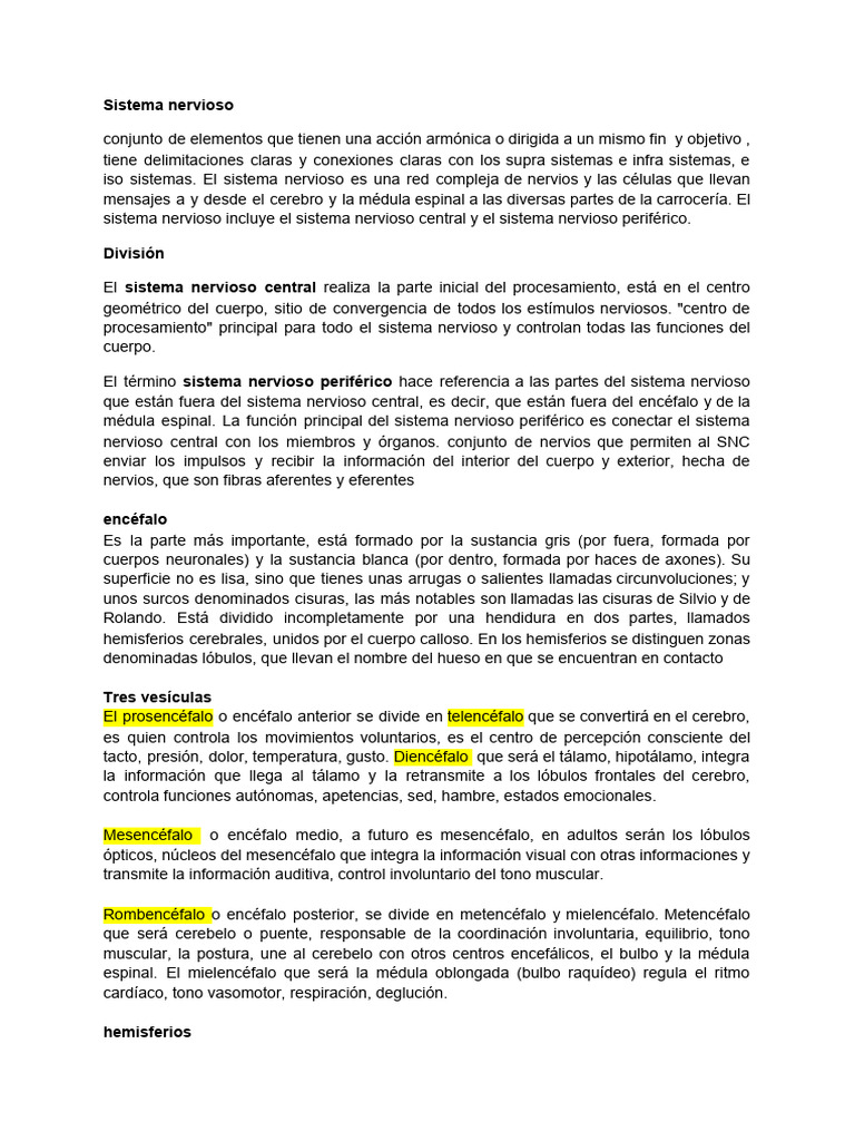 Psico Expo 2 | PDF | Sistema nervioso central | Sistema nervioso