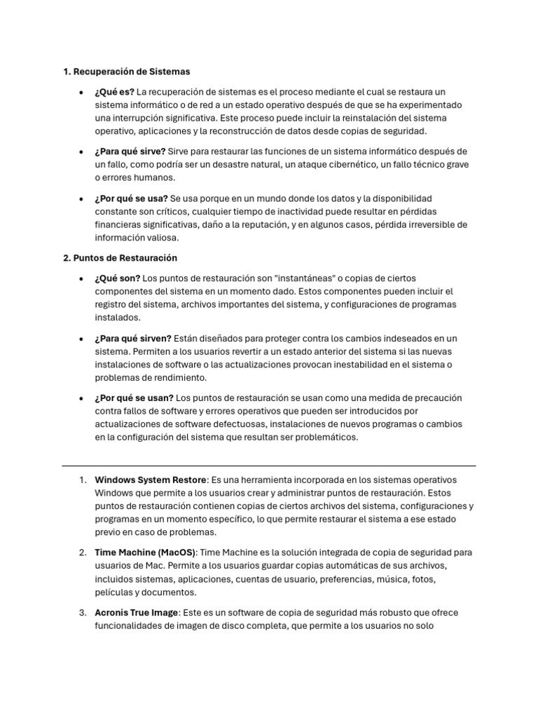 expo de recuperacion de datos | PDF | Apoyo | Software del sistema