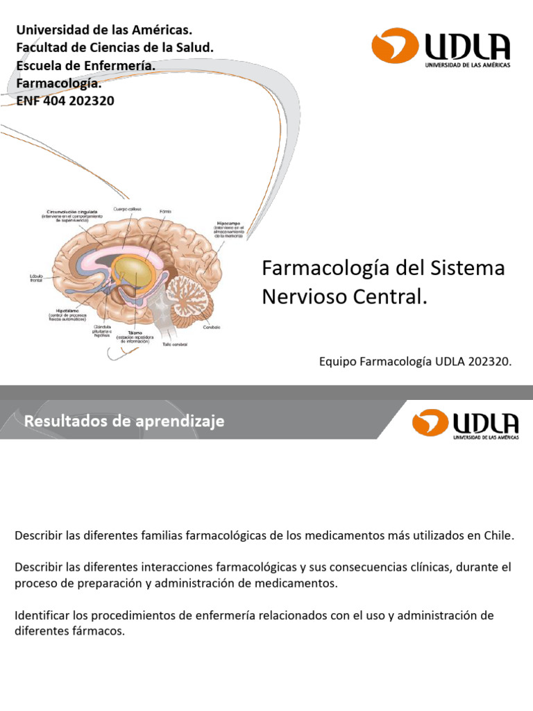 CLASE 3 FARMACOLOG Ìa DEL SNC 2023 | PDF | Enfermedad de Parkinson | Benzodiazepinas