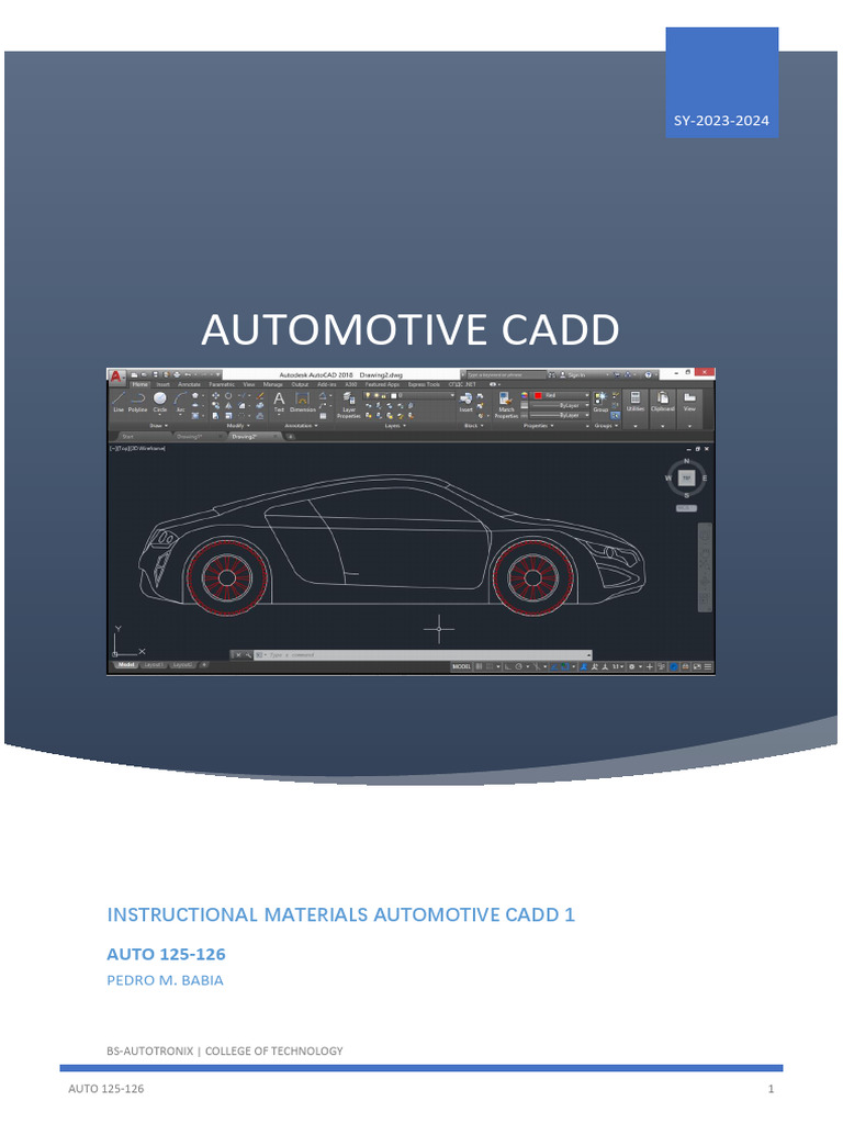 AUTO 125 126 Automotive CADD 1 IMs Edited | PDF | Auto Cad | Computer ...