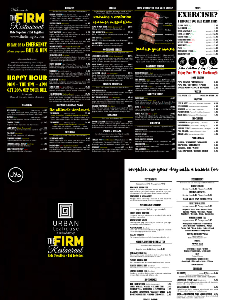 Full Menu 2023 Narional Hotel Murree Nathuagsli | PDF | Hamburgers | Sauce