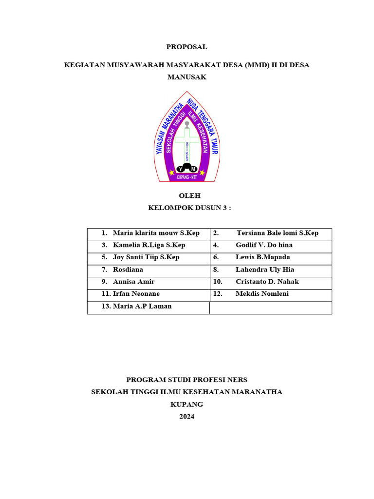 Propasal mmd2 2024 Manusak-1 | PDF