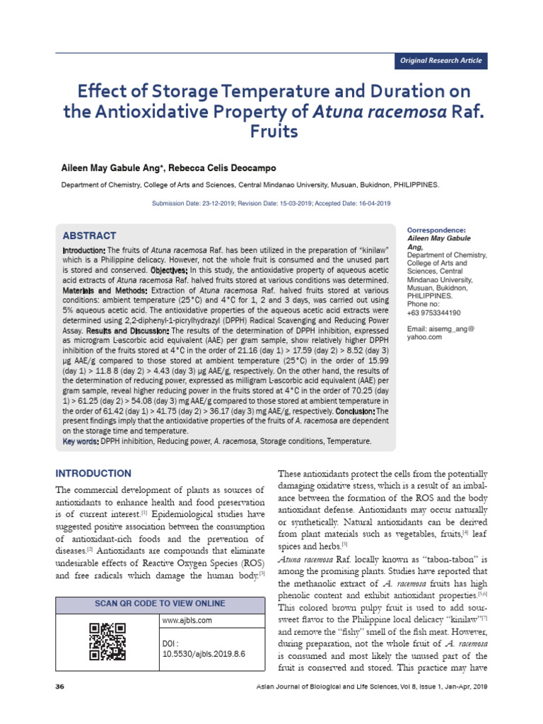 Atuna Racemosa | PDF | Antioxidant | Polyphenol