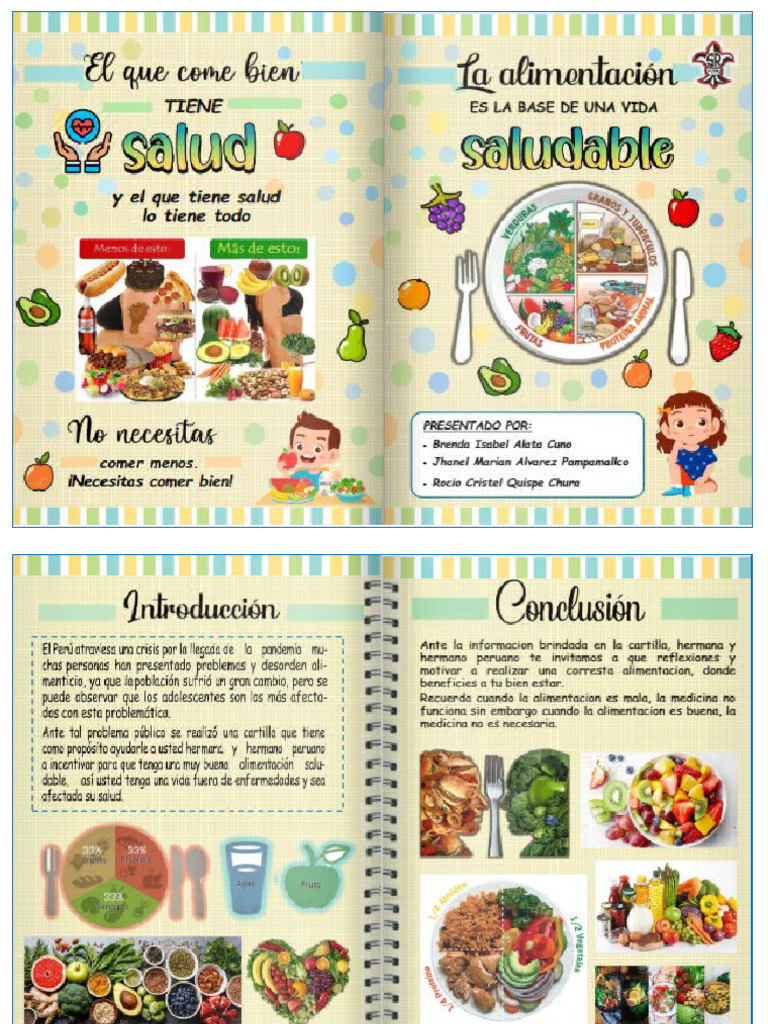 Cartillas de Alimentación Saludable | PDF