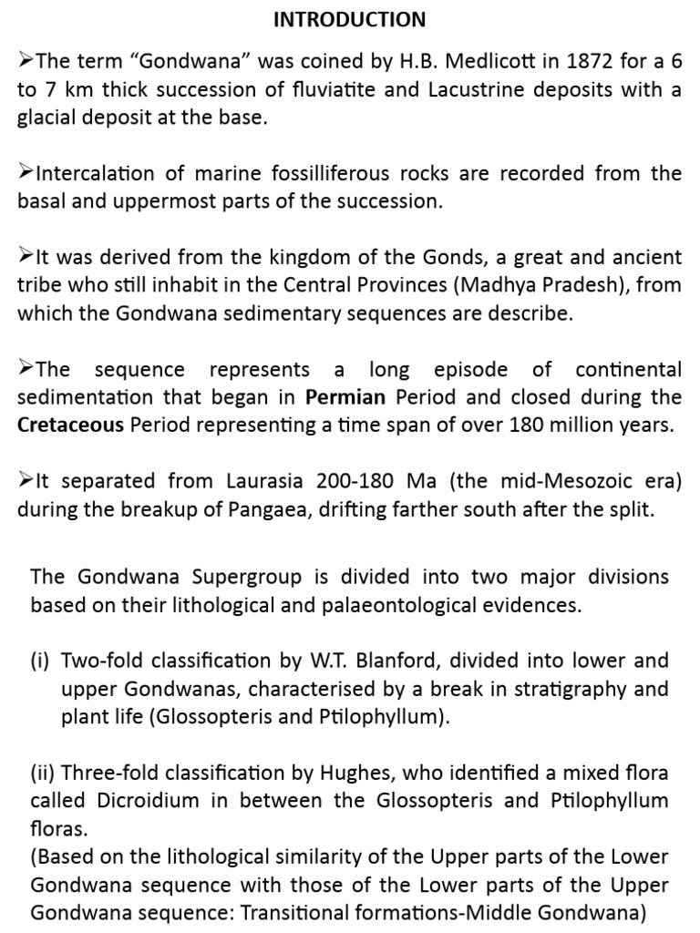 Overview of Gondwana Sequence | PDF | Shale | Geology