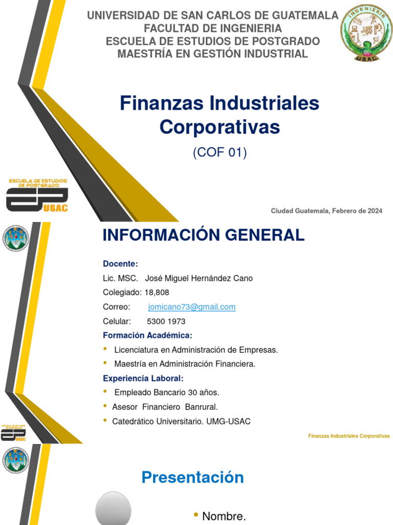 Finanzas Industriales Corporativas | PDF | Capital de trabajo ...