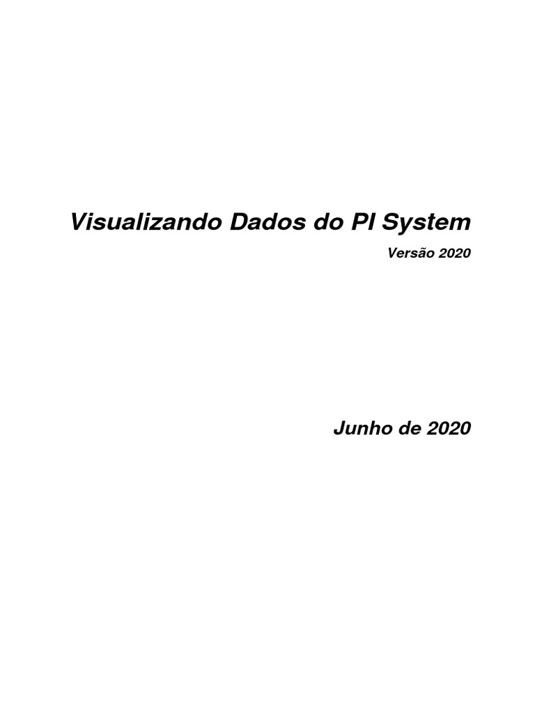 Visualizing PI System Data Workbook Student 2020 A4 pt_BR | PDF | Tempo ...