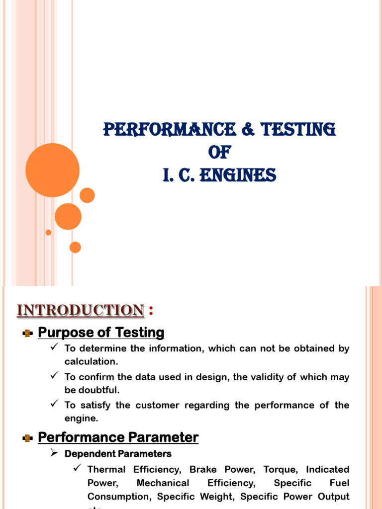 Lecture Performance Testing F | PDF | Engines | Piston