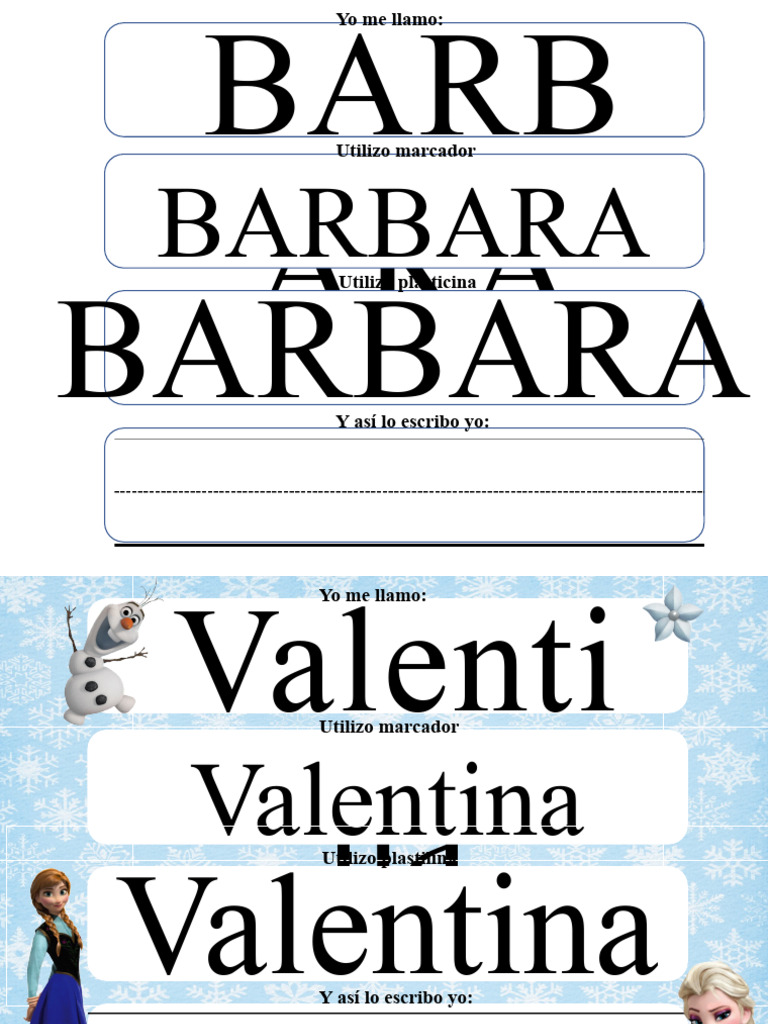 Aprendo A Trazar Mi Nombre | PDF