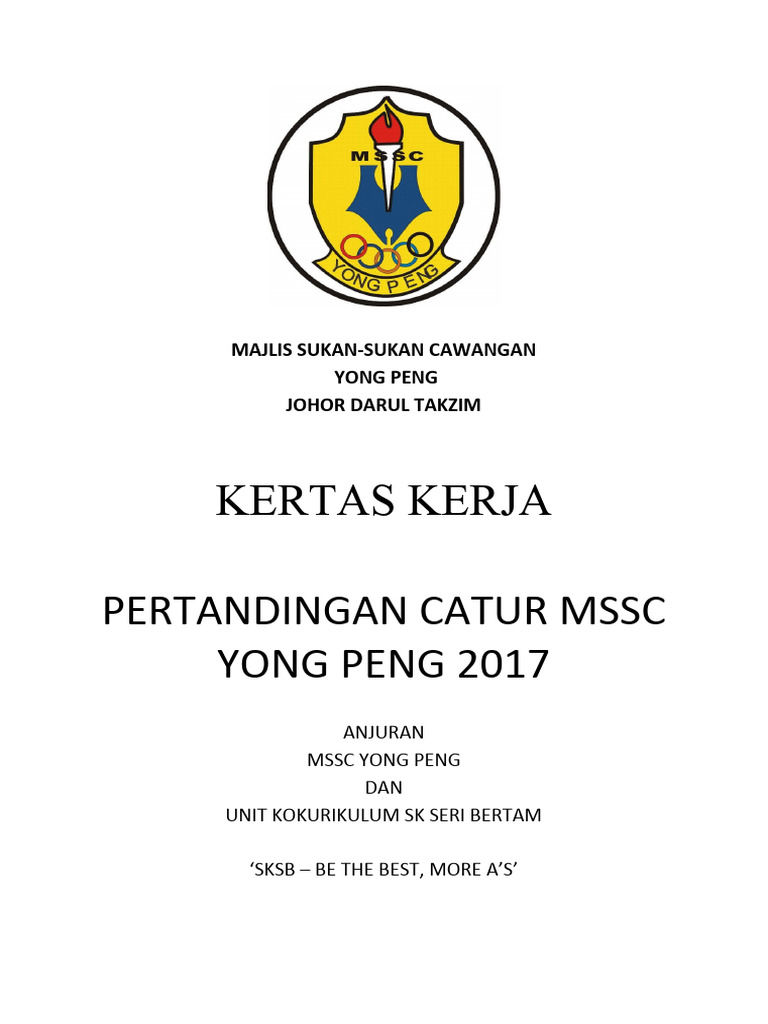 Kertas Kerja CATUR MSSC YP 2017 | PDF