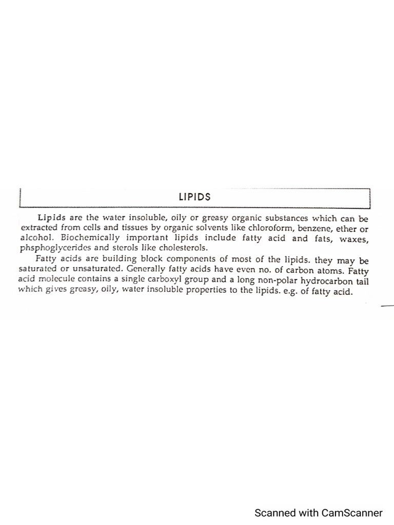 Identification Test of Lipid | PDF