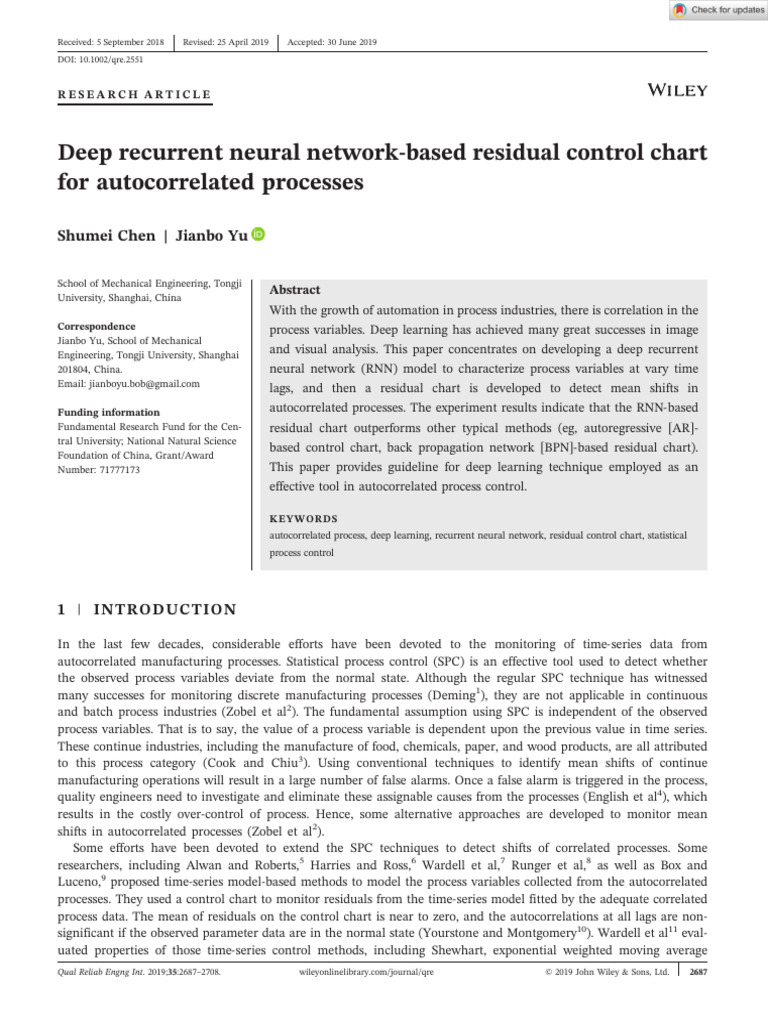 Quality Reliability Eng 2019 Chen Deep Recurrent Neural Network‐based Residual Control