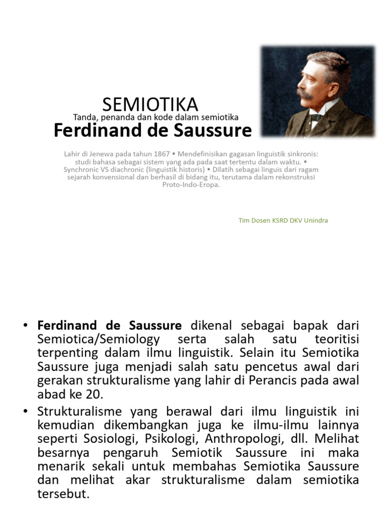 Semiotika Saussure | PDF