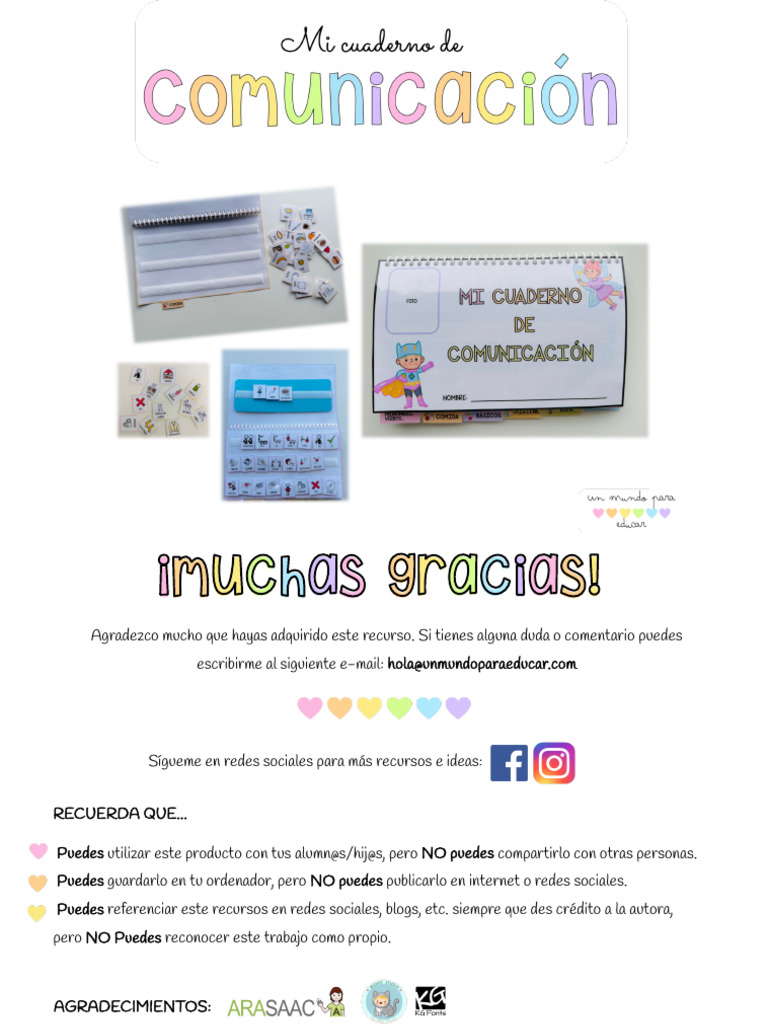 Guía de Cuaderno de Comunicación Editable | PDF | Ciencias sociales ...