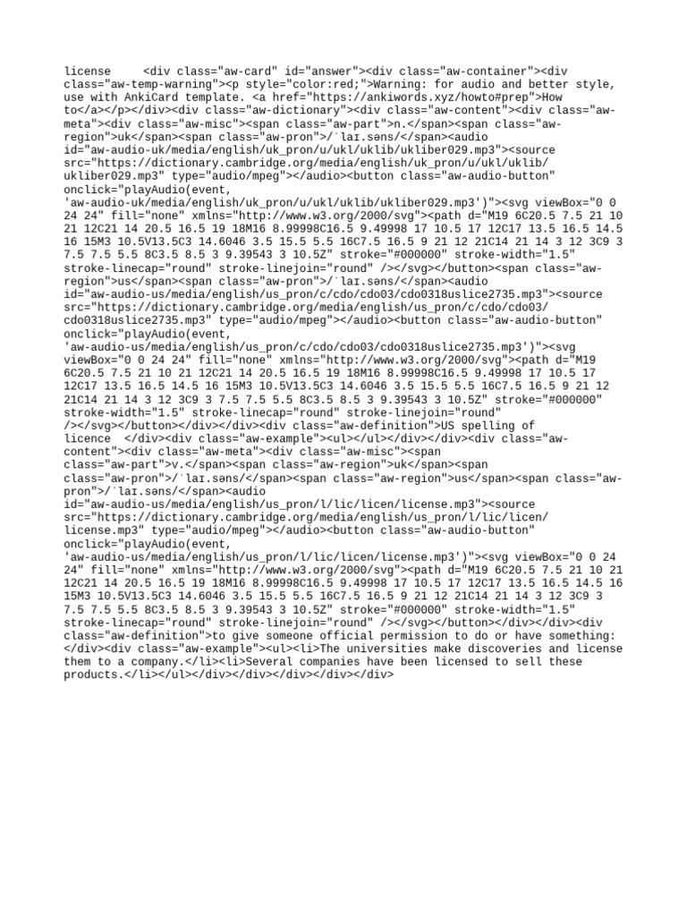 Anki Import | PDF | Intellectual Property Law