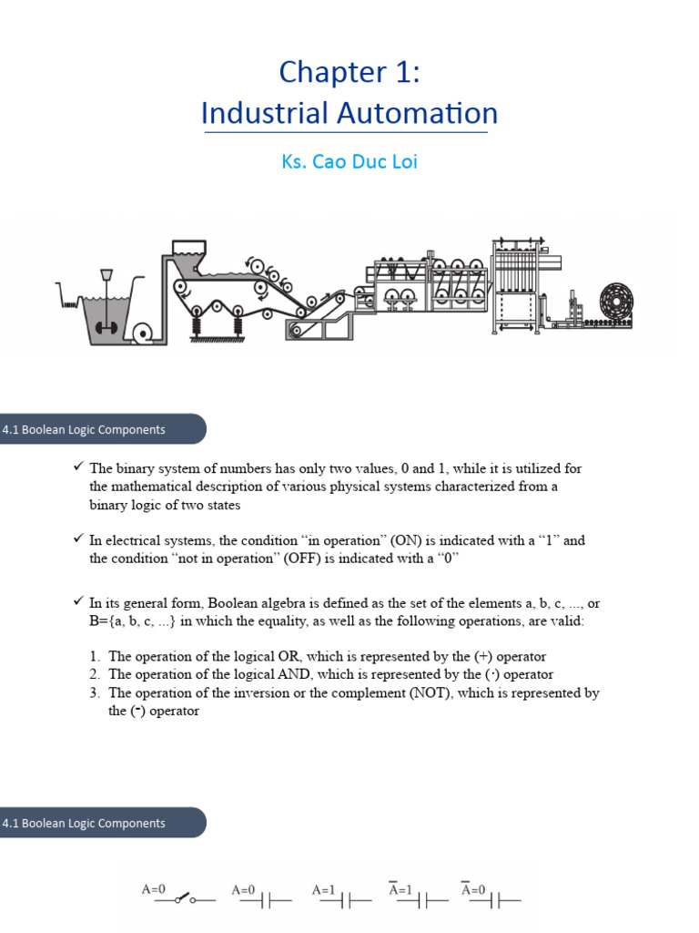 Chapter4-Logical Design of Automation Circuits | PDF | Boolean Algebra ...