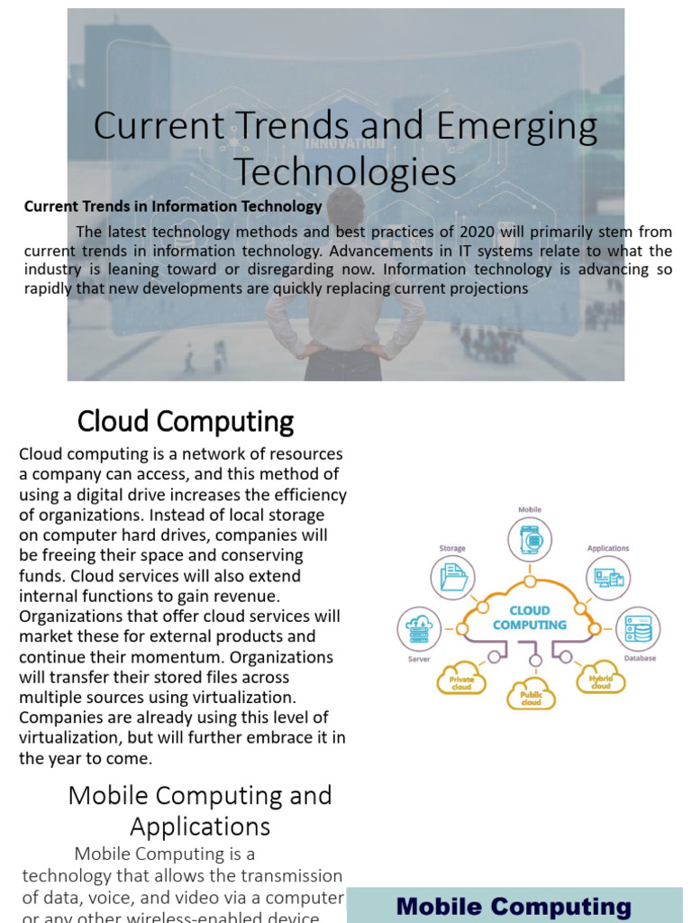 Current Trends and Emerging Technologies | Download Free PDF | Virtual ...