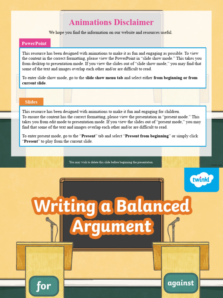 Writing-A-Balanced-Argument-Powerpoint-Google-Slides-For-6th-8th-Grade ...