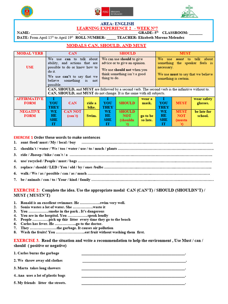 Week 7 PRACTICE | PDF | Verb | Linguistics