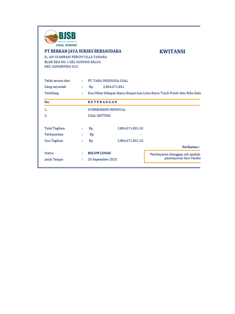 Kwitansi & Invoice | PDF