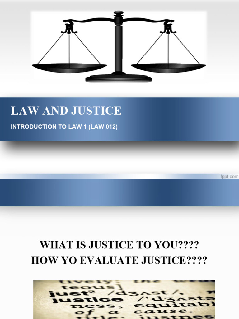 5) Law and Justice | PDF | Justice | Crime & Violence