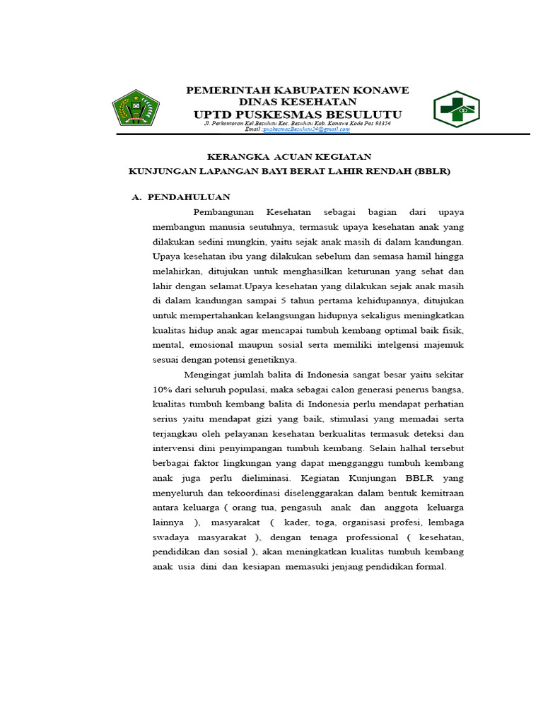 Kak BBLR | PDF | Kesehatan Holistik