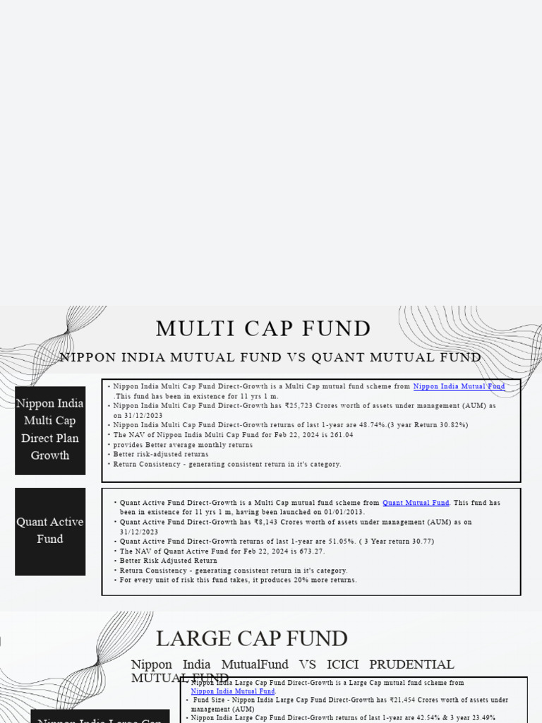 Multi Cap Fund | PDF | Mutual Funds | Private Sector