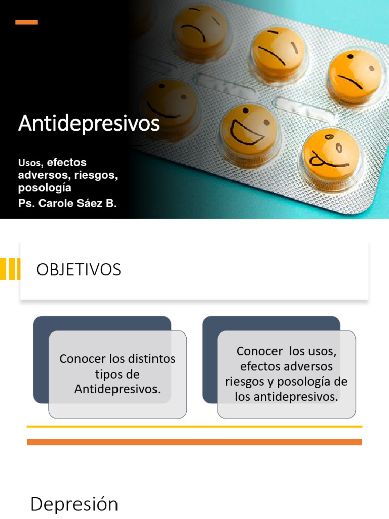 Clase Antidepresivos | PDF | Antidepresivo | Inhibidor selectivo de la ...
