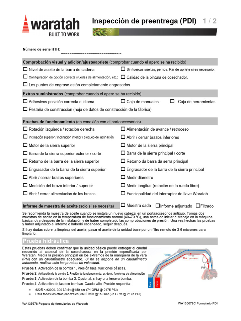 Forms C PDI (Spanish) | PDF | Bomba | Ingeniería mecánica