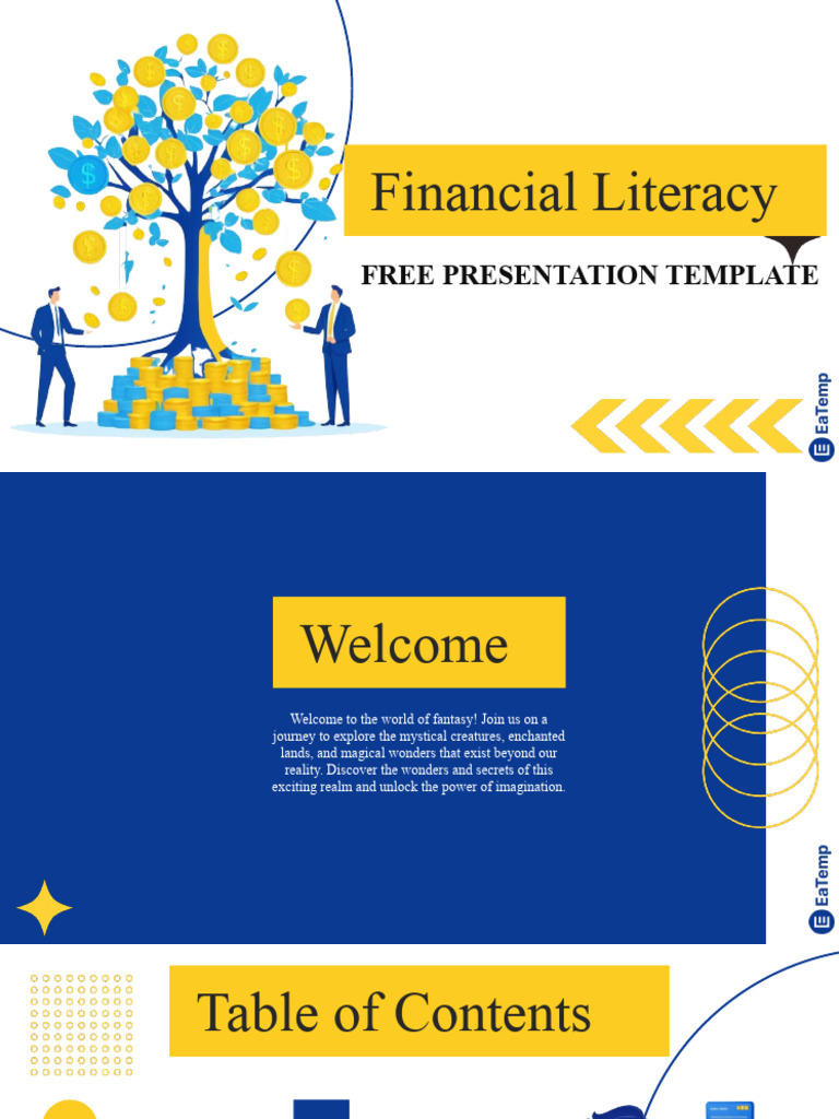 Financial Literacy PowerPoint Template by EaTemp | PDF | Dragon | Elves