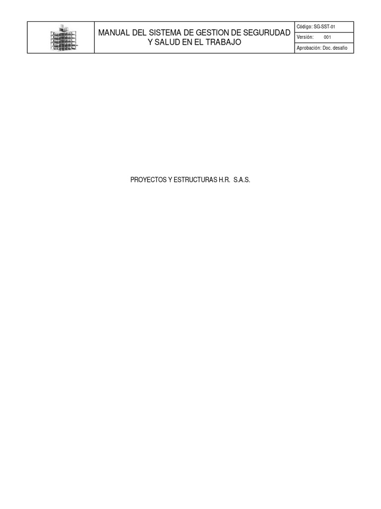 SG-SST-01 MANUAL SST | PDF | Negocios | Tecnología