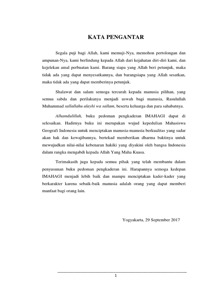 Pedoman Pengkaderan Mahasiswa Geografi | PDF | Karier & Perkembangan ...