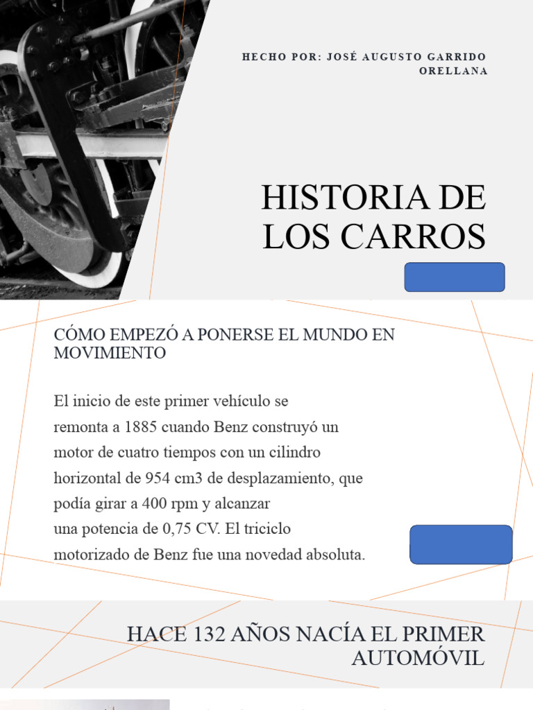 Historia de Los Carros | Descargar gratis PDF | Coche | Motores