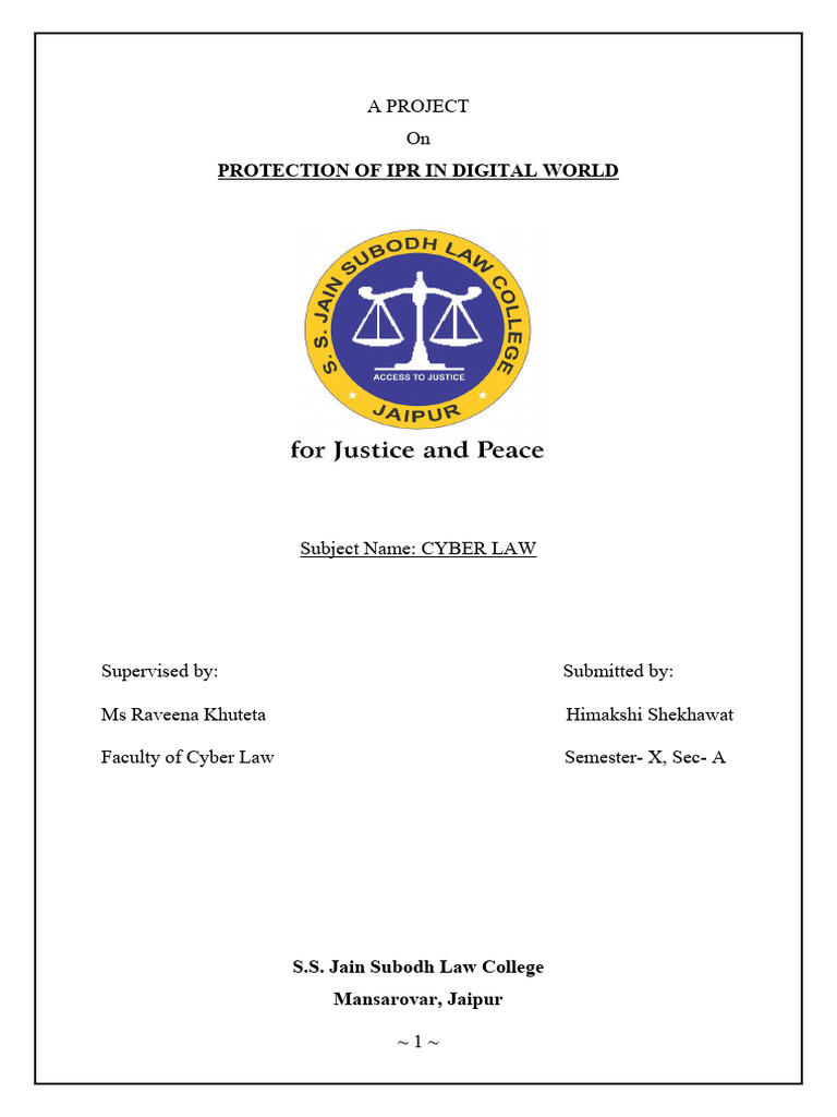 Cyber Law | PDF | Intellectual Property | Digital Rights Management