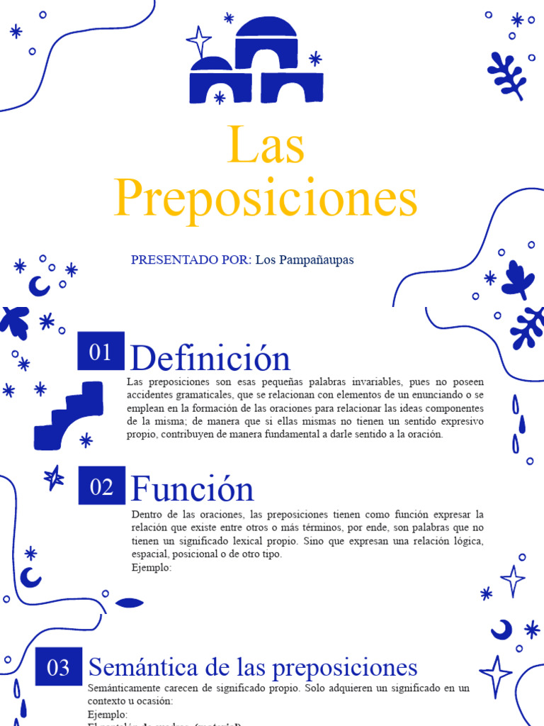 Guía Completa de Preposiciones | PDF | Oración (Lingüística) | Preposición y Postposición