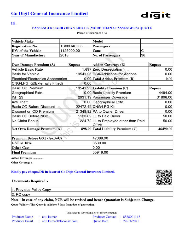 Bus Vehicle ID 150 | PDF | Insurance | Financial Risk
