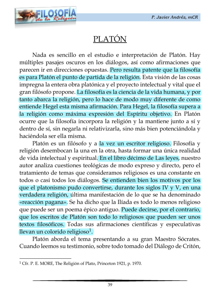 PLATÓN y ARISTÓTELES | PDF | Platón | Realidad