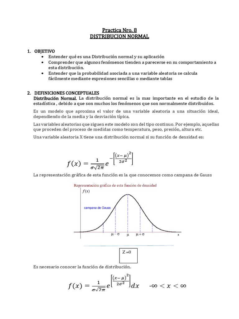 Distribucion Normal | PDF | Distribución normal | Distribución de ...